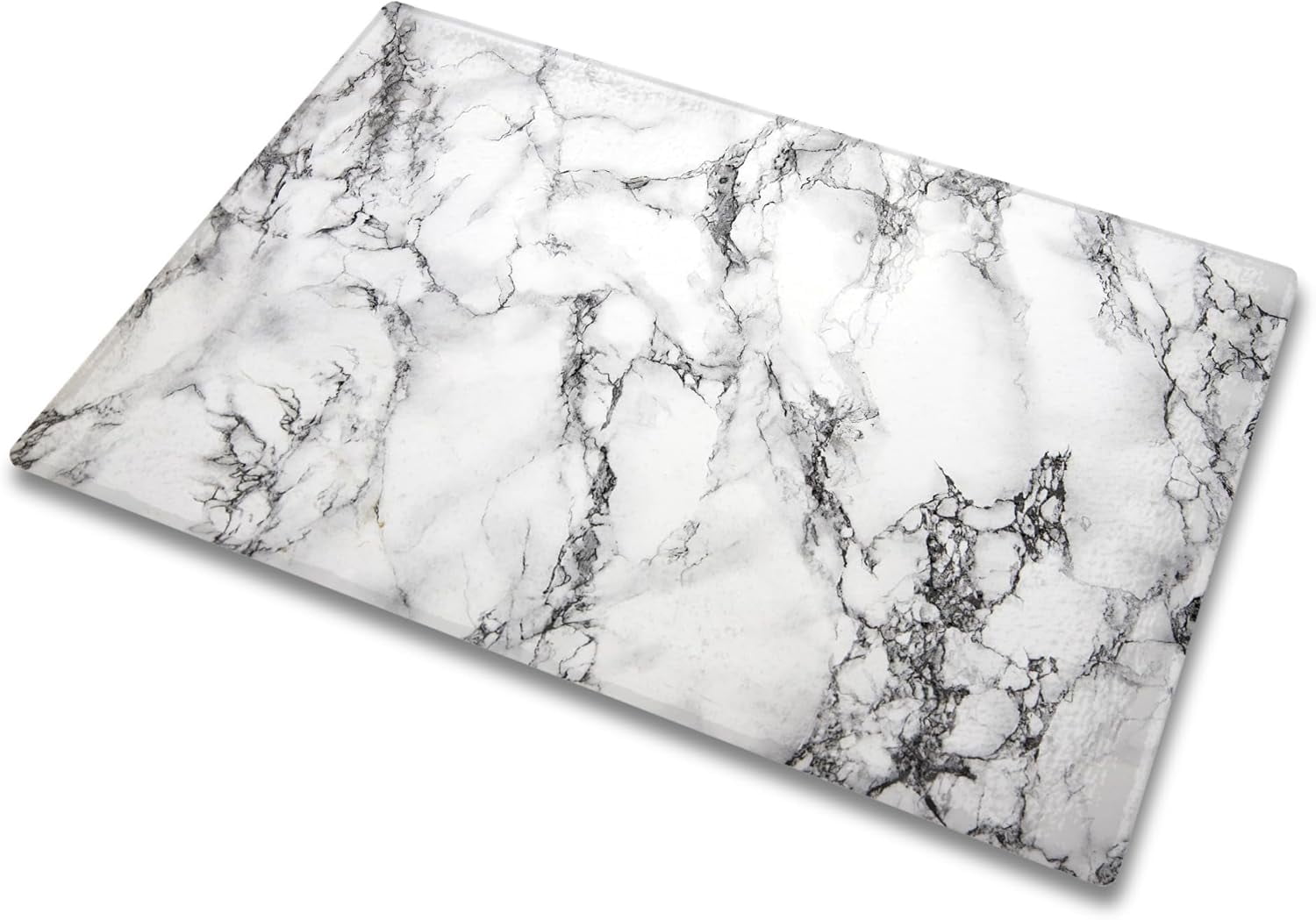 Tempered Glass Cutting Board for Kitchen Counter, White Cutting Board ...