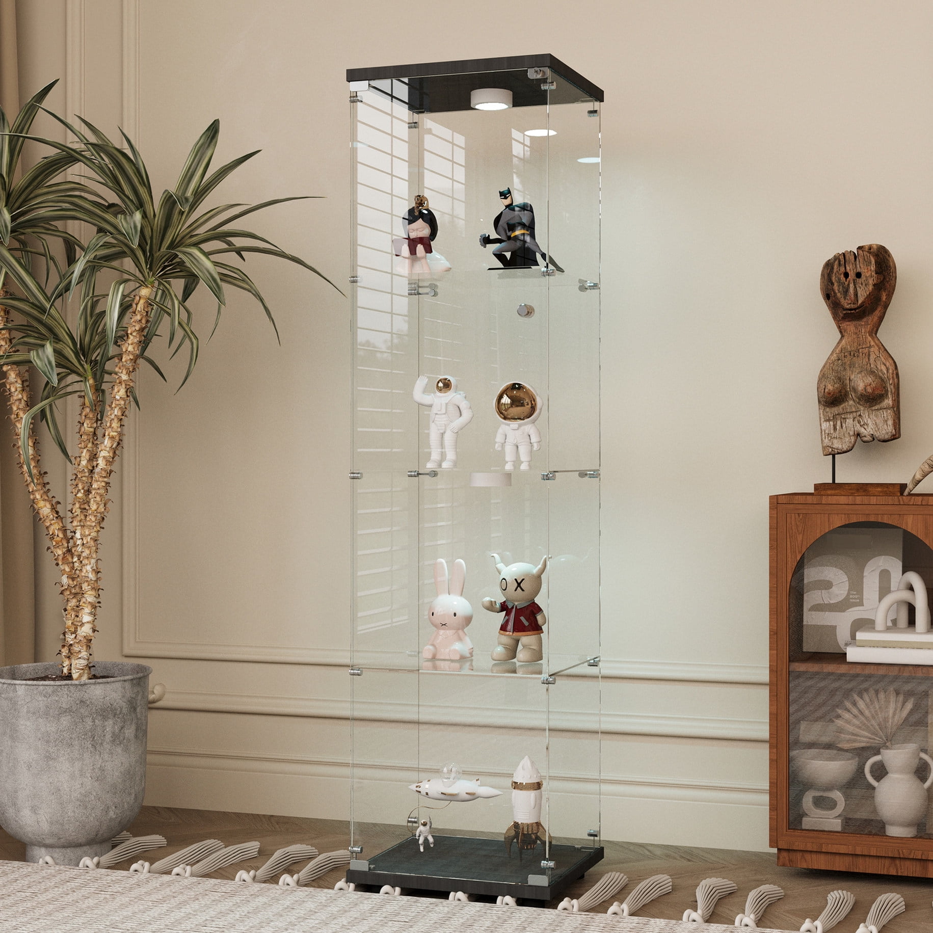 Tempered Glass Display Cabinet | Battery - powered Color - changing ...