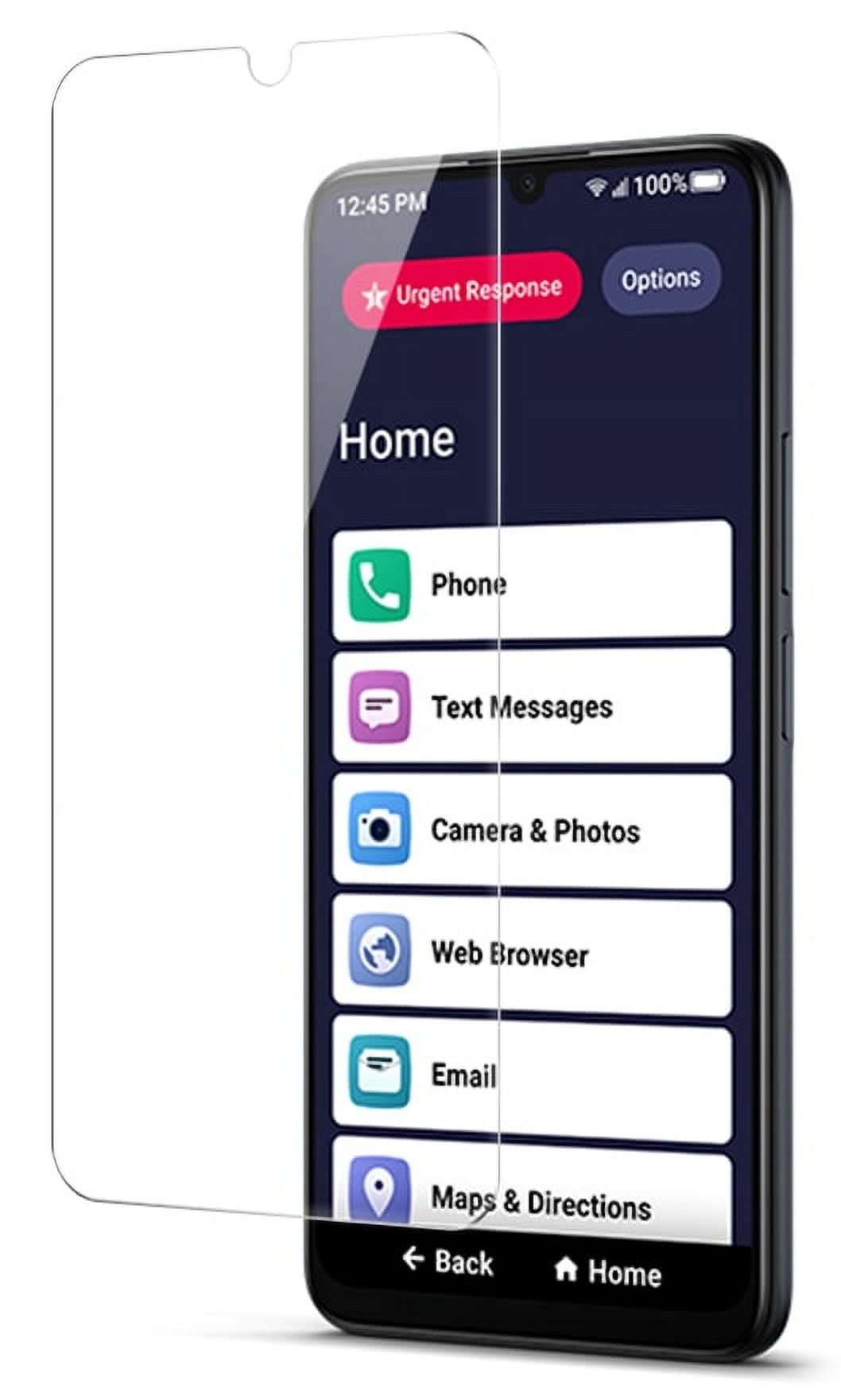Tempered Glass for Jitterbug Smart 4 / TCL 40XL, Nakedcellphone 9H Hard ...