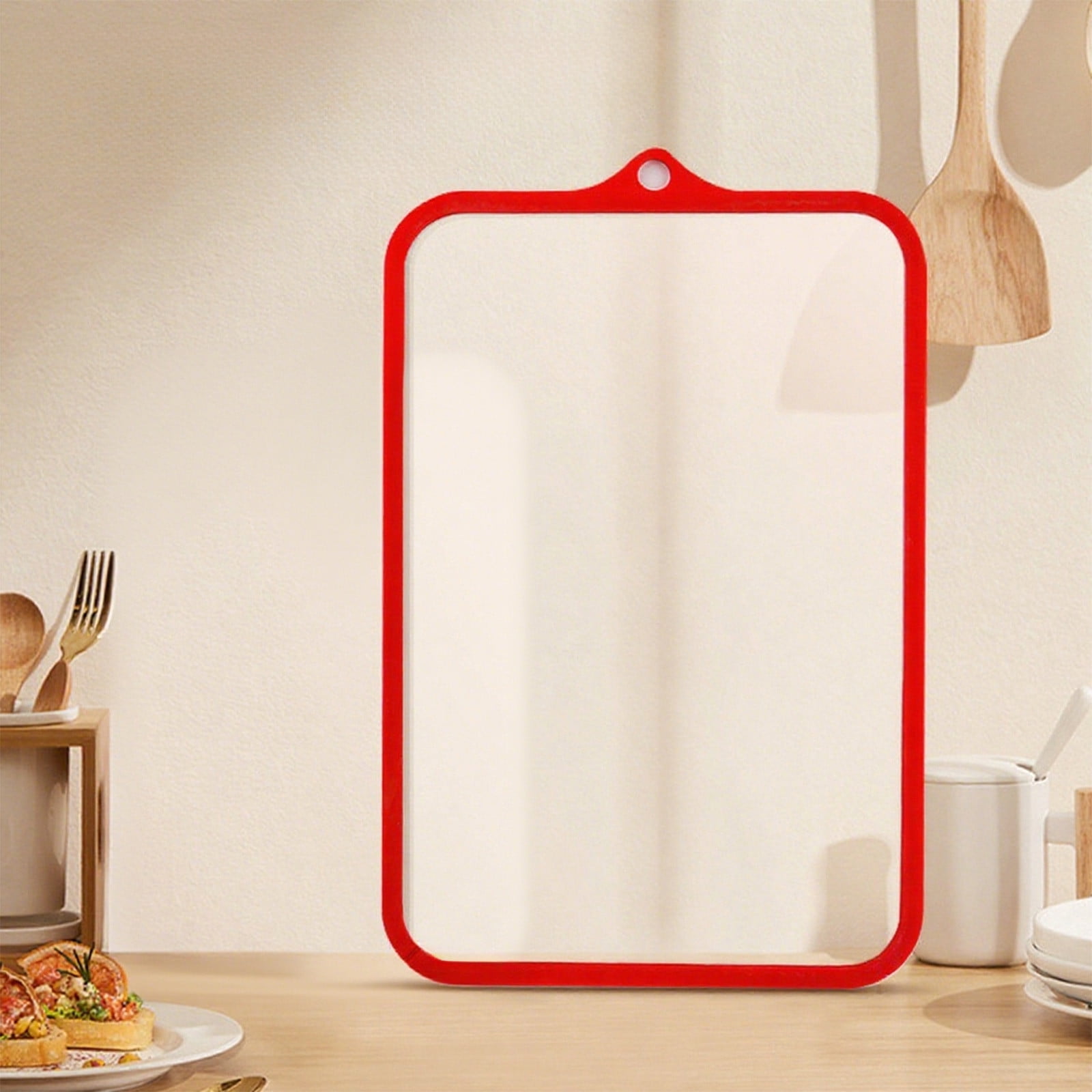 Tempered Glass Kitchen Chopping Board Double Sided Non-Slip Heat ...