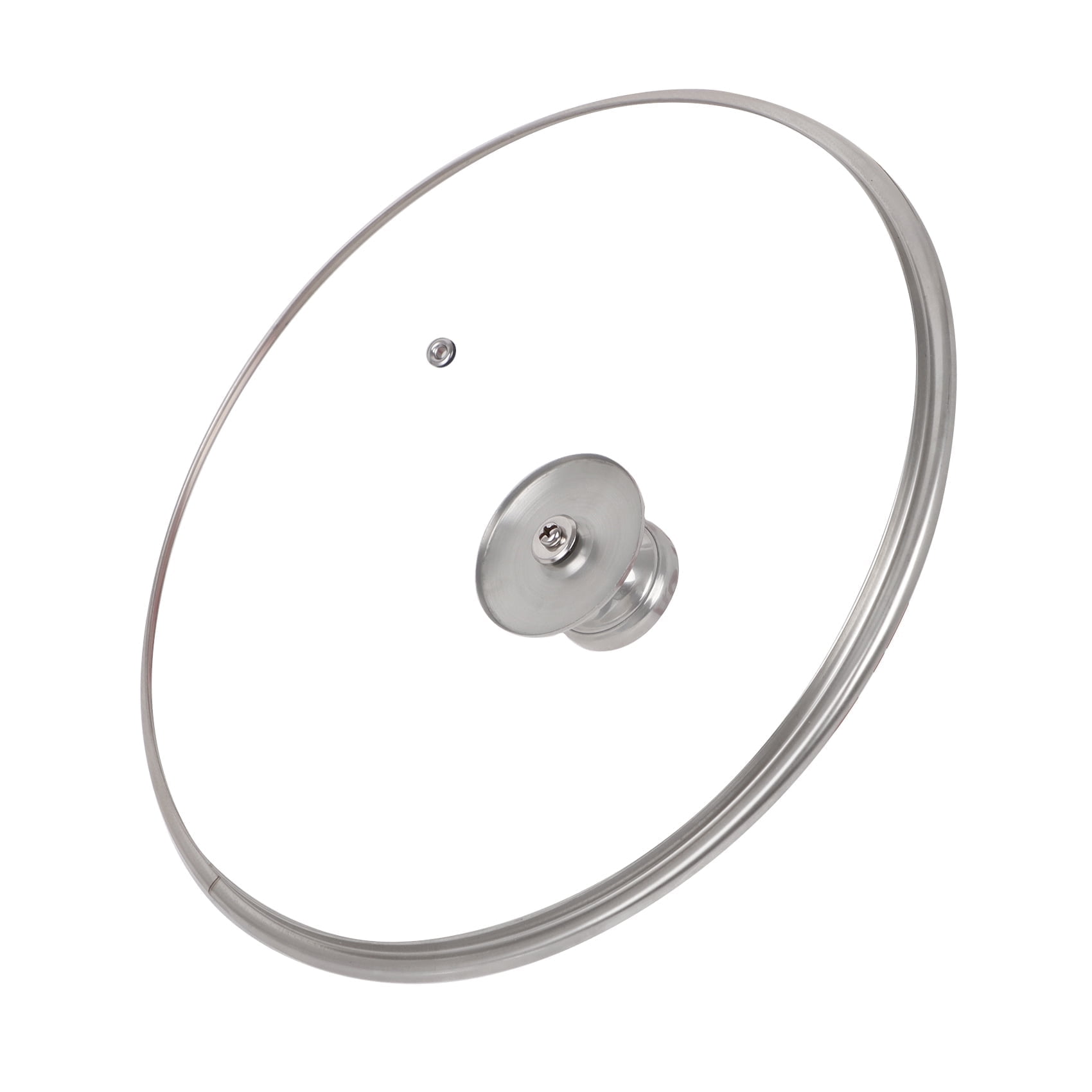 "Clatine 11"" Tempered Glass Lid, Stainless Steel Rim, Silvery Knob for ...