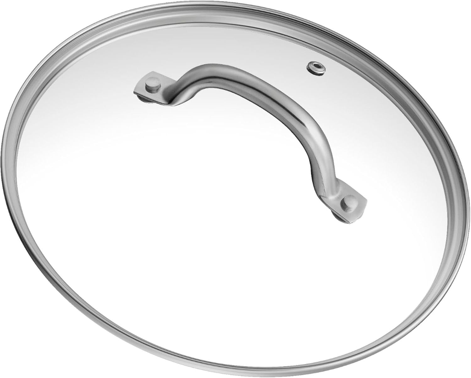 Tempered Glass Lid, 9-In, 6-Qt, Cooking Pot Lid, Stainless Steel Handle ...