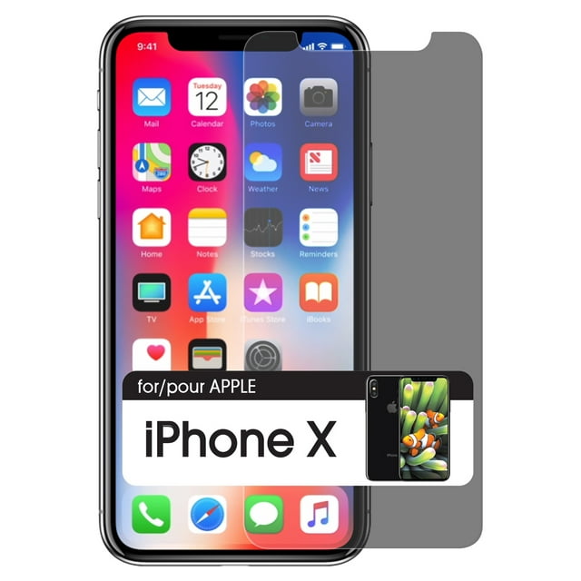Tempered Glass Privacy Screen Protector for for iphone X - Walmart.com