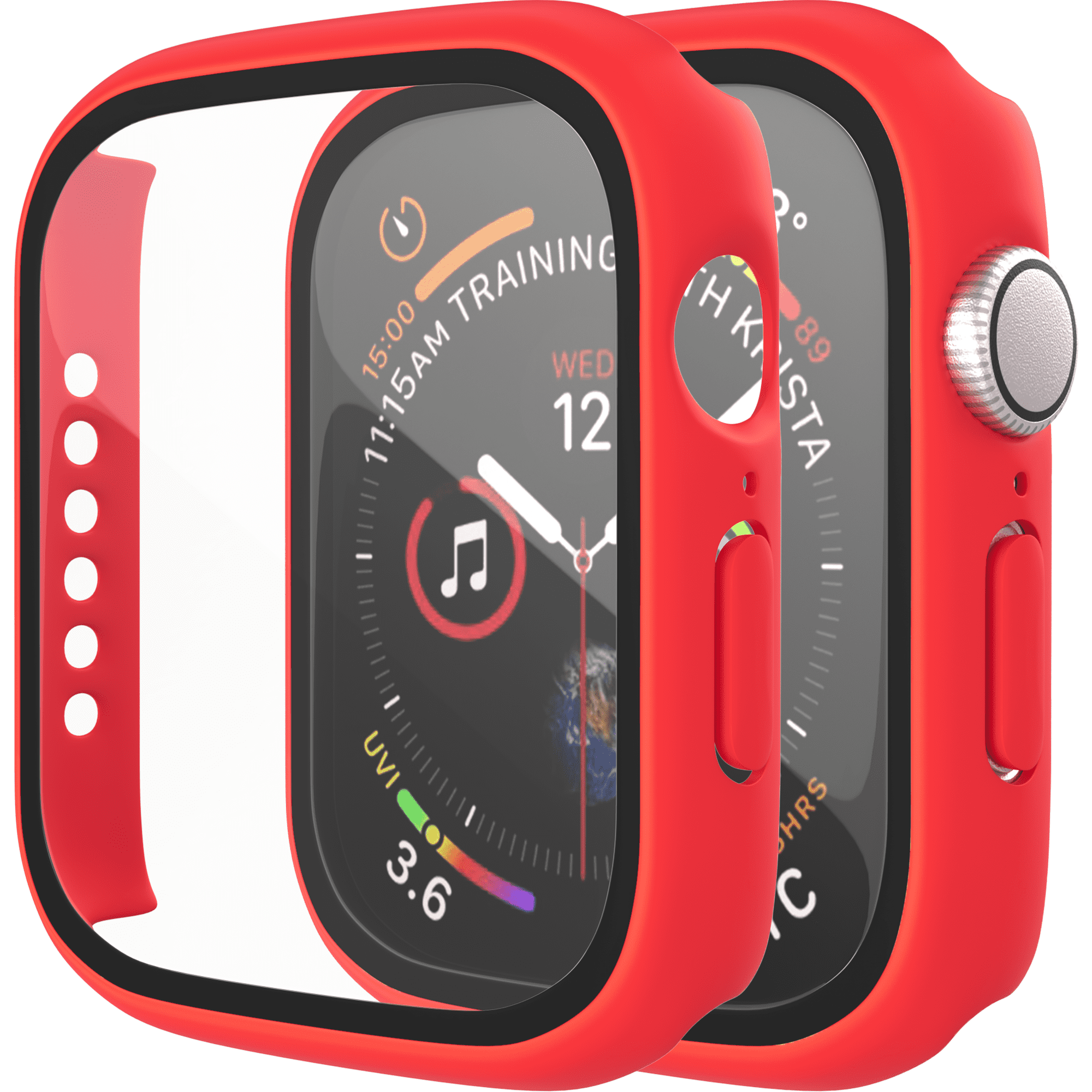Tempered Glass Protective Case for Apple Watch Series 3/2/1 42mm [2 ...
