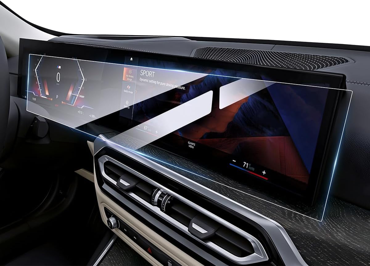 Tempered Glass Screen Protector for 2024 2025 BMW X5 X6 X7 i7 /2022 ...