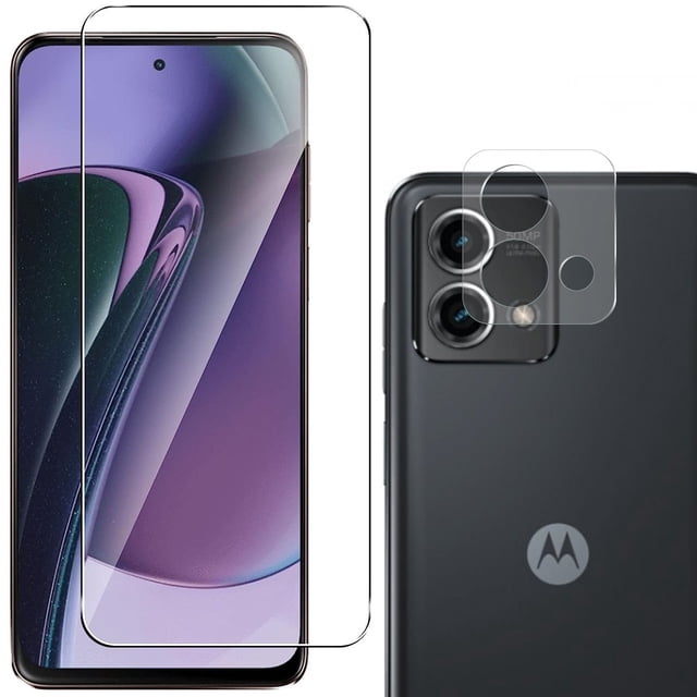Tempered Glass Screen Protector + Camera Lens Protector for Motorola ...