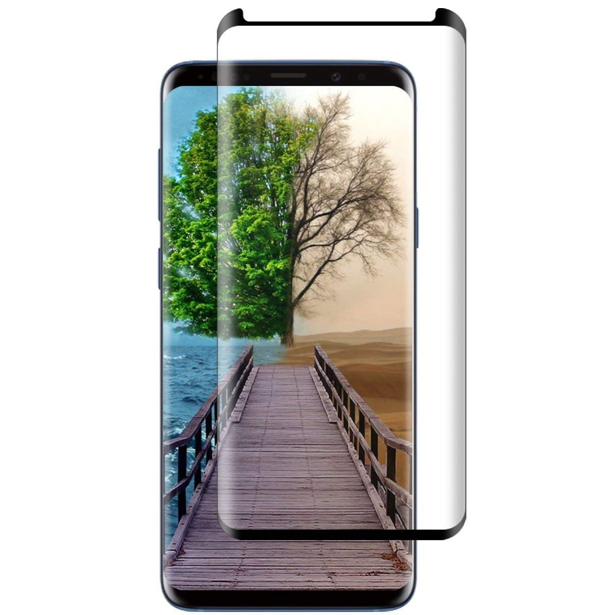 Tempered Glass Screen Protector for Samsung Galaxy S9 Plus - 5D Touch ...