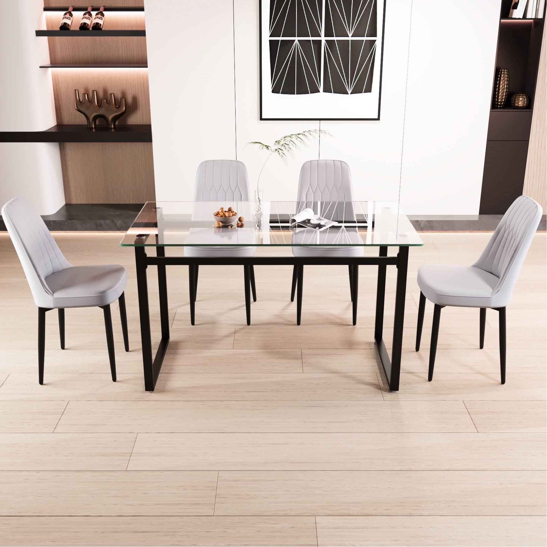 Tempered Glass Surface + Easy-to-clean Function - Family Dining in ...