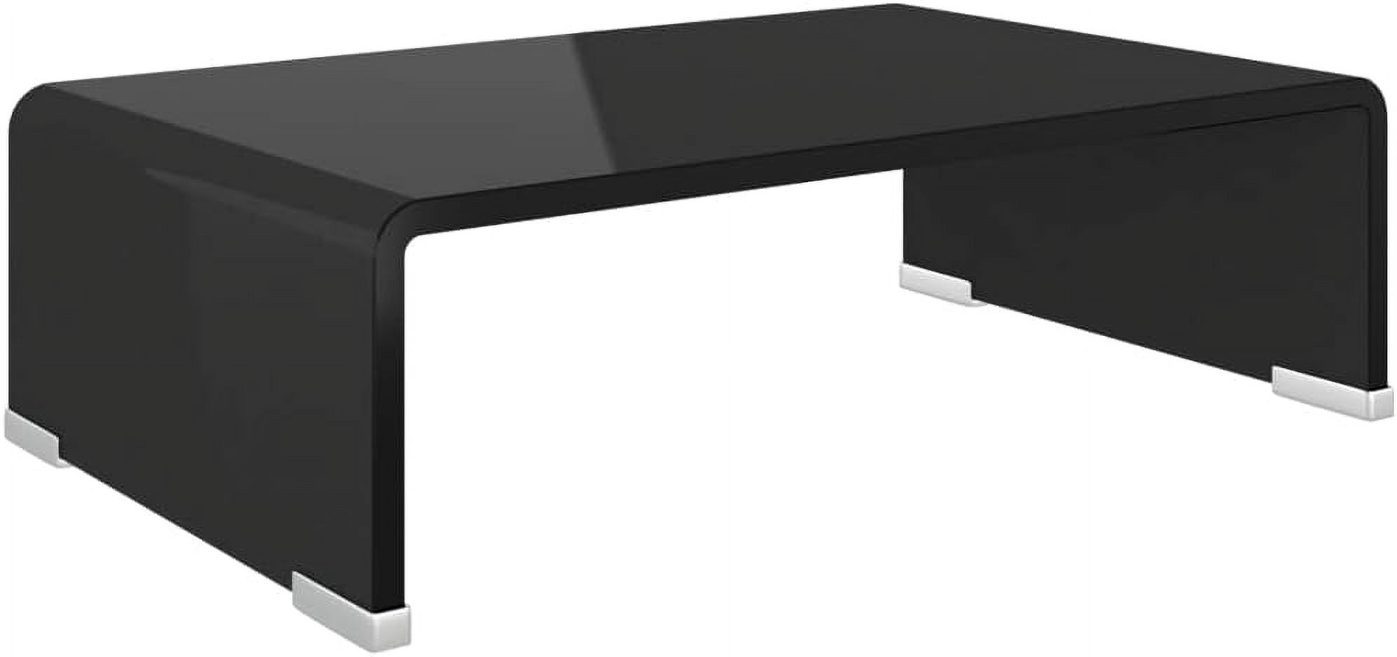 Tempered Glass TV Stand - Monitor Stand Riser for Multimedia Devices ...