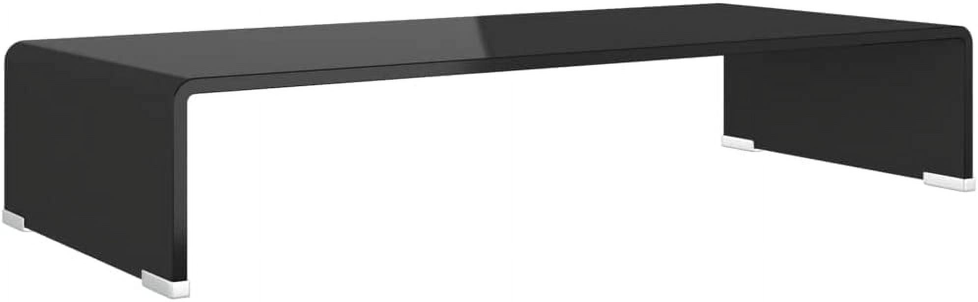 Tempered Glass TV Stand - Monitor Stand Riser for Multimedia Devices ...