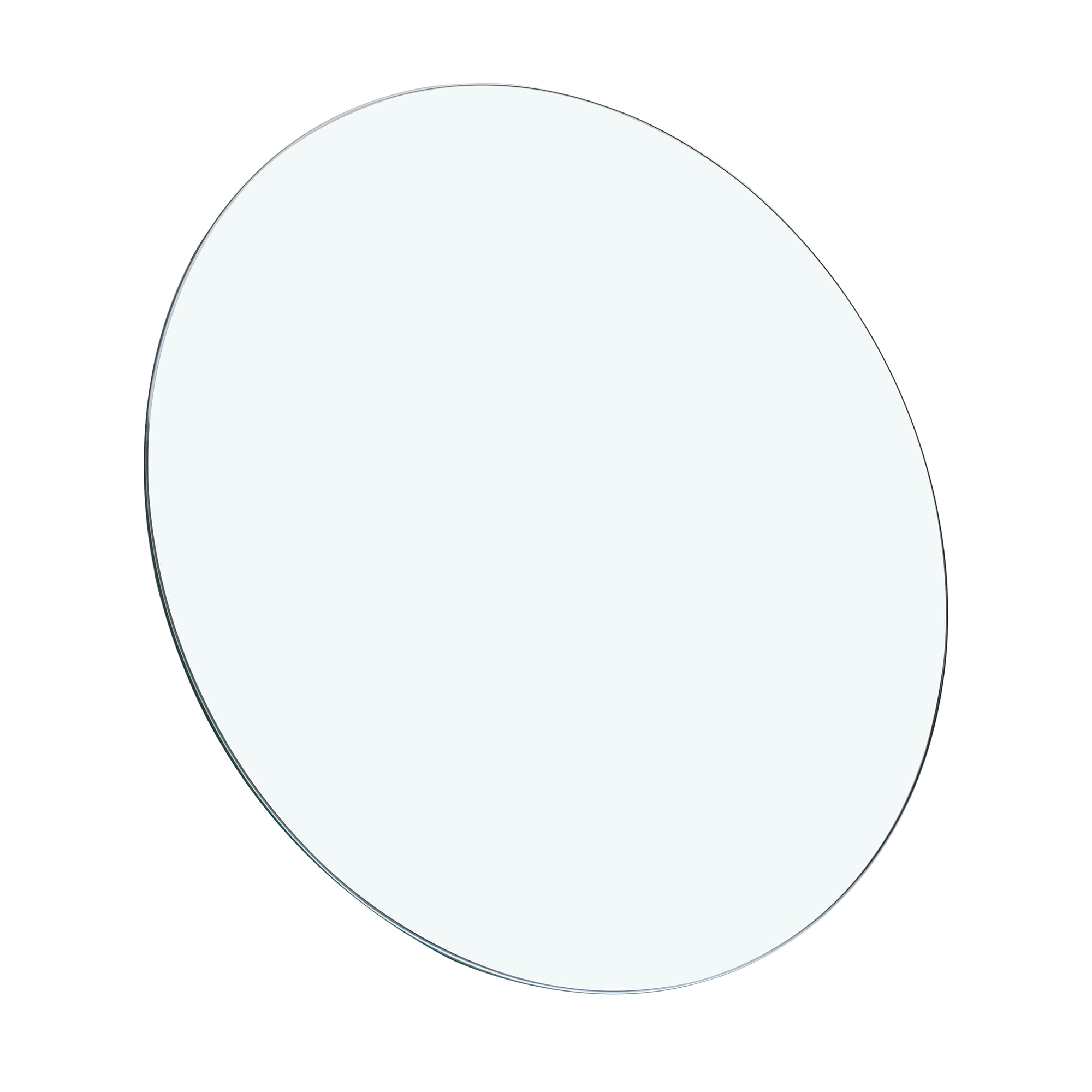 Tempered Glass Top 39.3 INCH Rouund Glass Table Top 3/8 INCH Thickness ...
