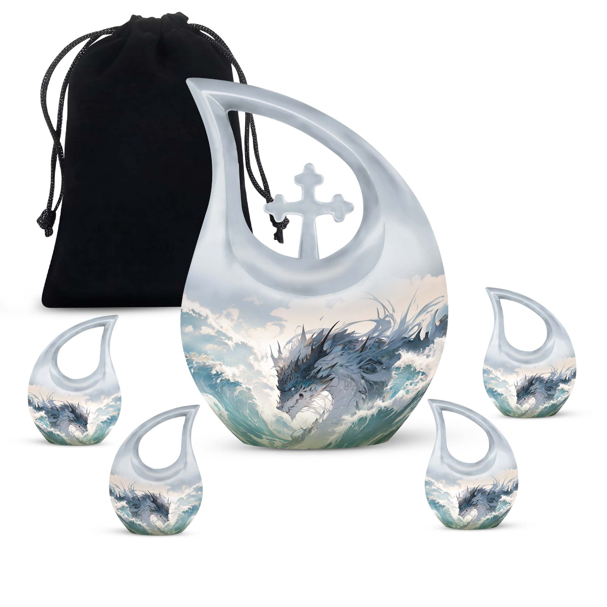 The Tempestuous Dragon Of Urn - Urn For Human Ashes Adult - Urn For ...