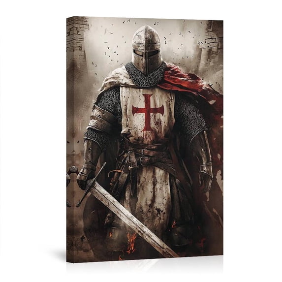 Templar Knight Gothic Crusader Canvas - Walmart.com