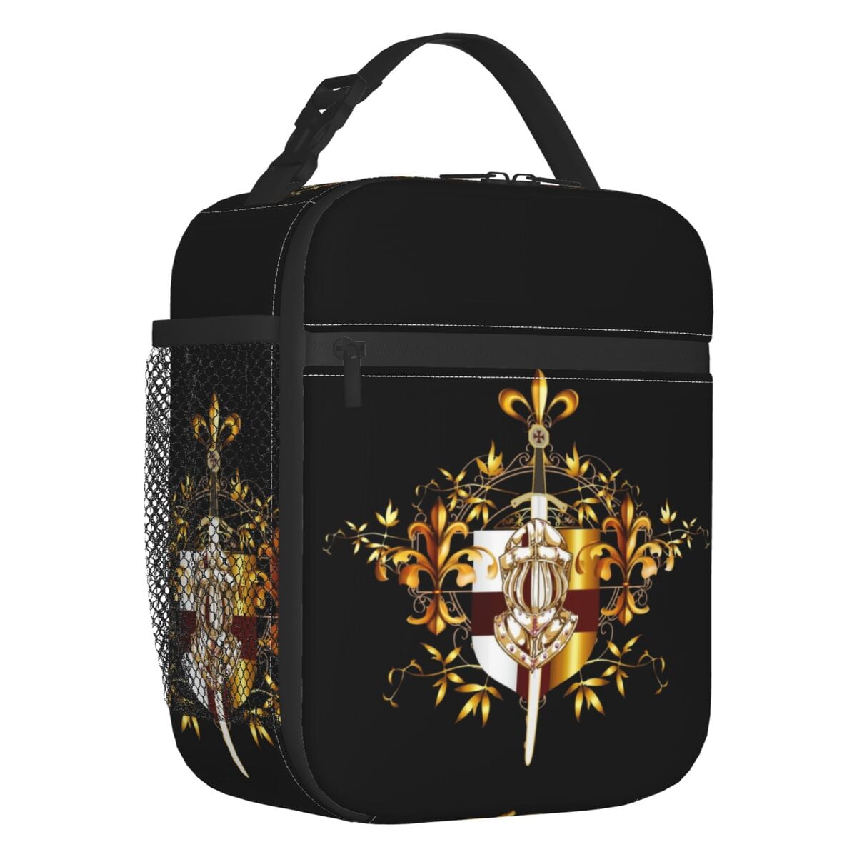 Templar Knight Medieval Warrior Insulated Lunch Tote Bag Jerusalem ...