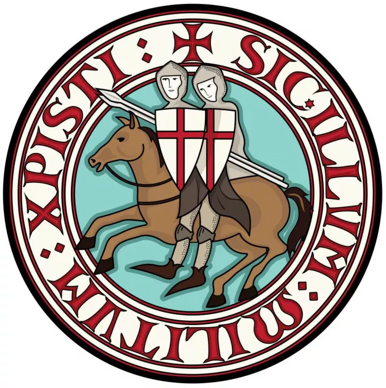 Templar Knight Seal Sticker Phone Decal Water Bottle Stickers Car ...