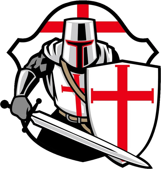 Templar Knight Sticker Phone Decal Water Bottle Stickers Car Decals ...