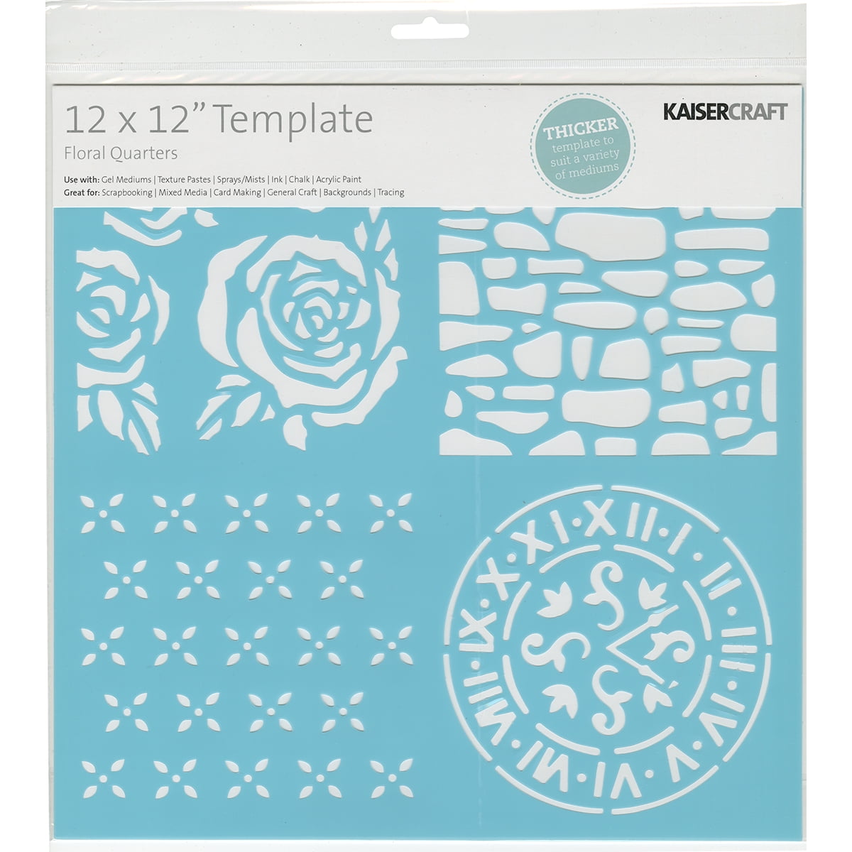 Template 12"X12"-Floral Quarters - Walmart.com