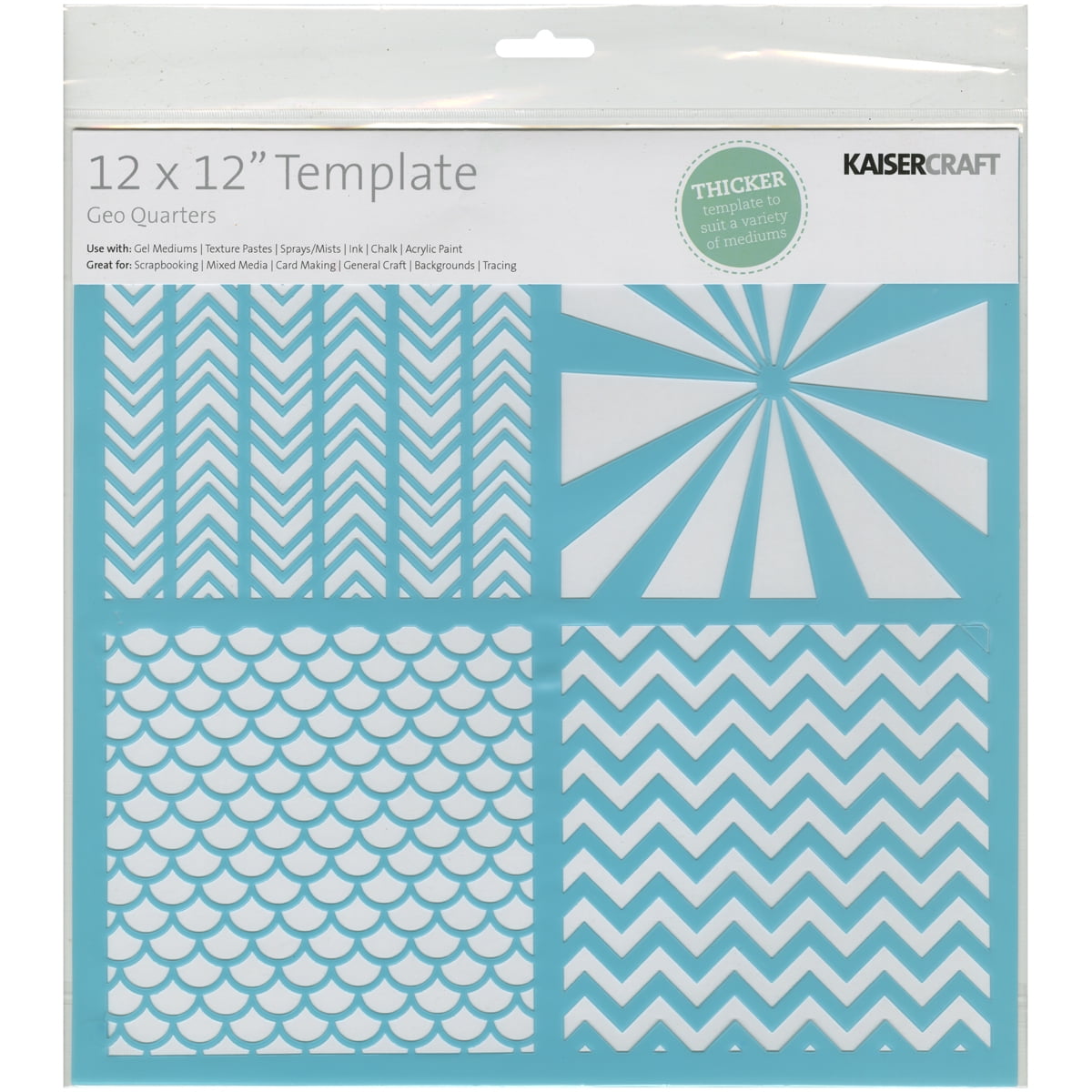 Template 12"X12"-Geo Quarters - Walmart.com