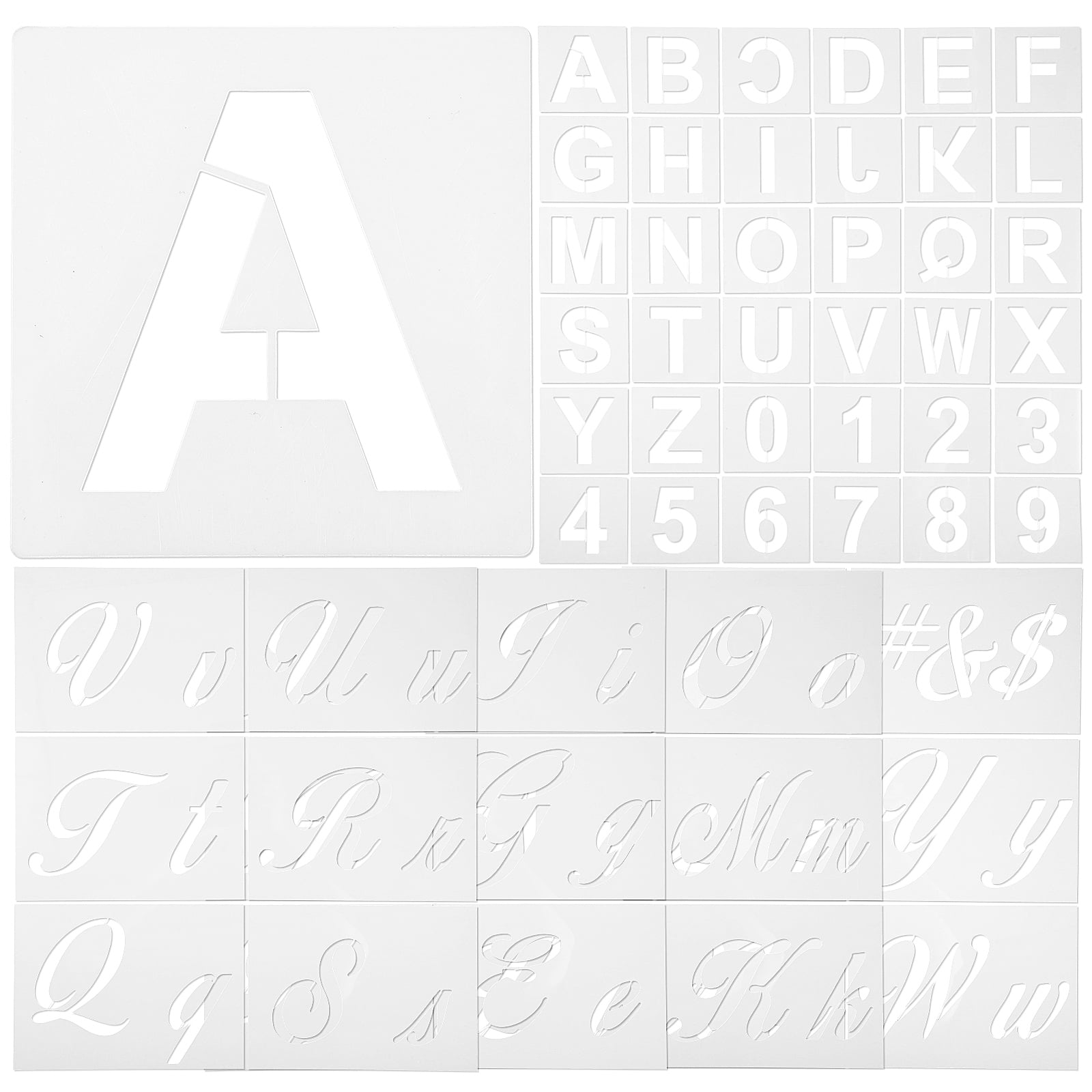 Templates Letters Large Alphabet Stencils Letter Template Ink Stencils ...