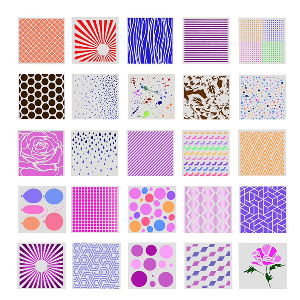 Templates for Painting Graffiti Cutout Hollow Variety Creative Stencils ...