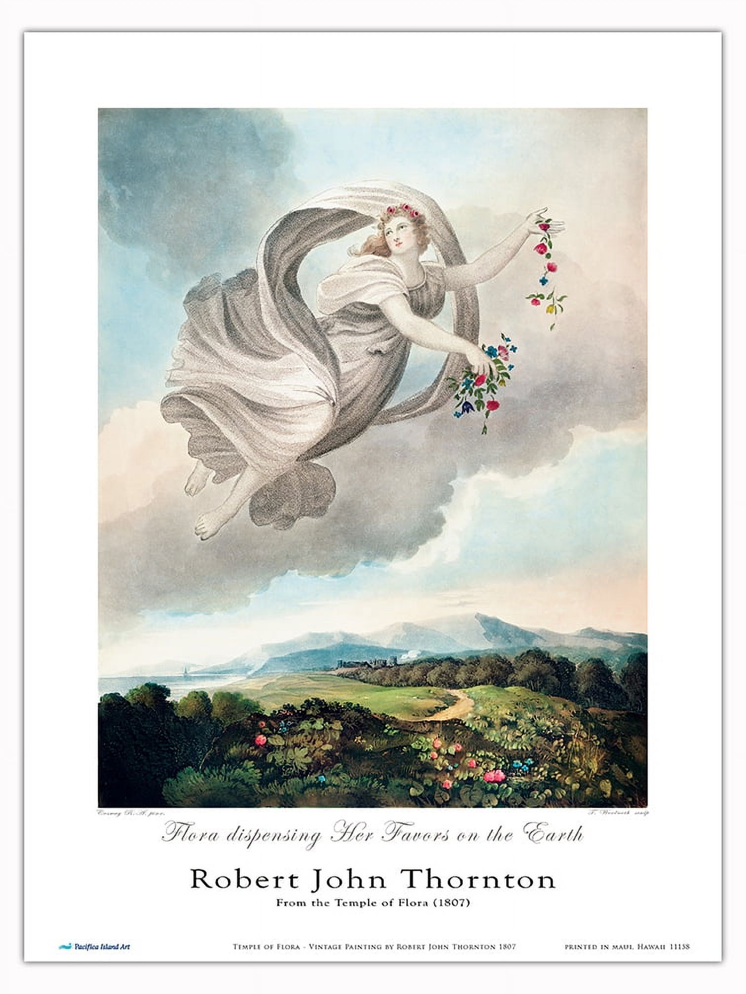 Temple of Flora - The Greatest of all Flower Books - Vintage Engraved ...