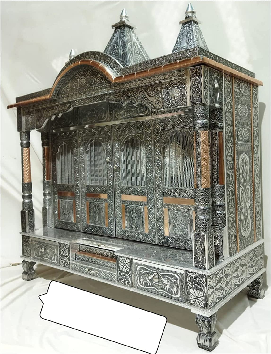 Temple for Home, Oxidized Temple, Handmade Temple, Pooja Mandir, Home ...