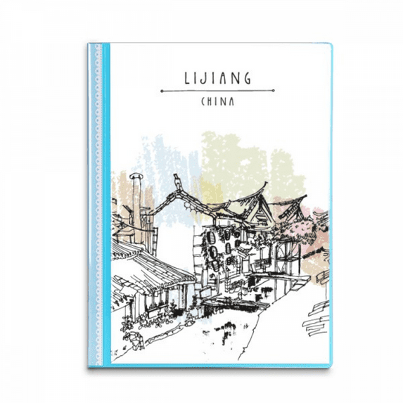 Temple Natural Scene Li jiang China Book Sheet Protectors Portfolio ...