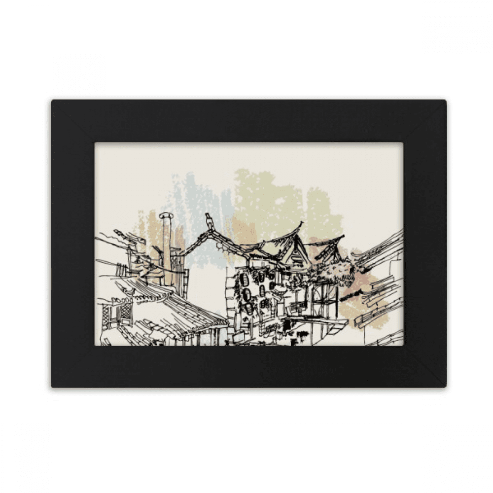 Temple Natural Scene Li jiang China Desktop Photo Frame Ornaments ...