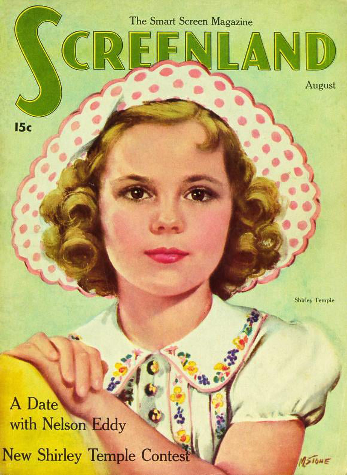 Temple, Shirley - movie POSTER (Screenland Magazine Cover 1930's Style ...