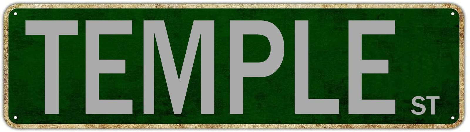 Temple Street Sign Room Decoration Poster Retro Outdoor Decoration Road ...