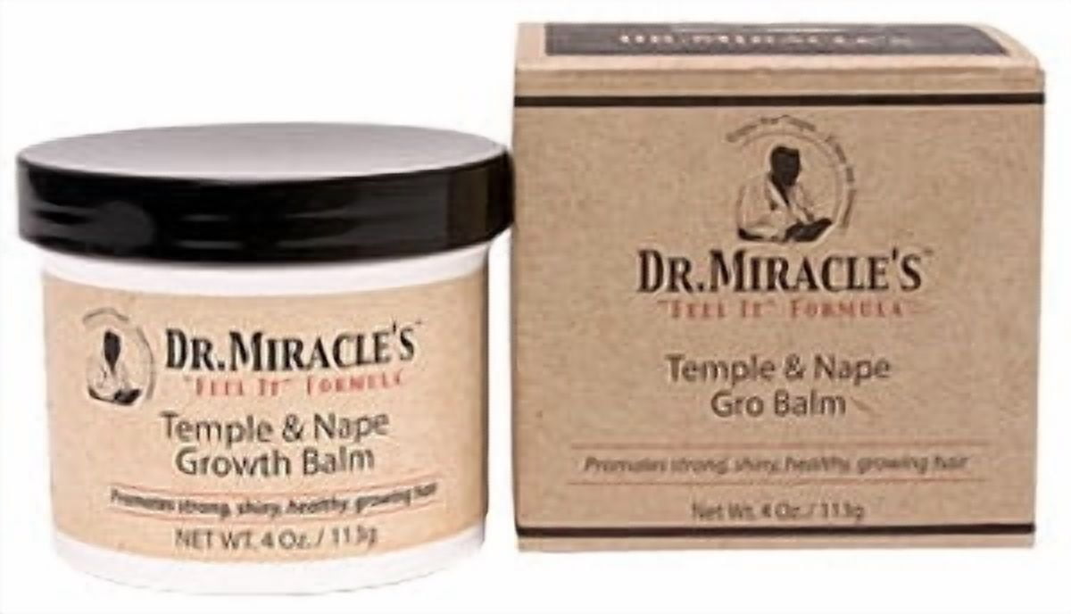 Dr. Miracles Temple and Nape Gro Balm - 4 oz Treatment for Healthy Hair ...