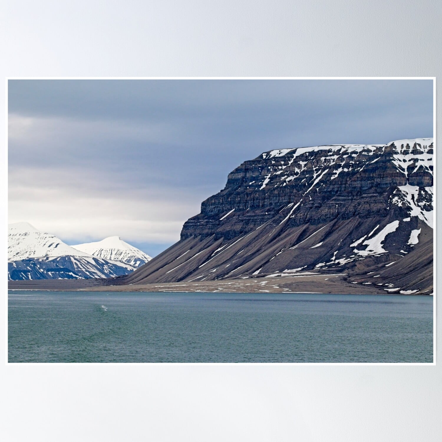 Templet Mountain Arctic Svalbard Poster Wall Art, Modern Wall Decor ...