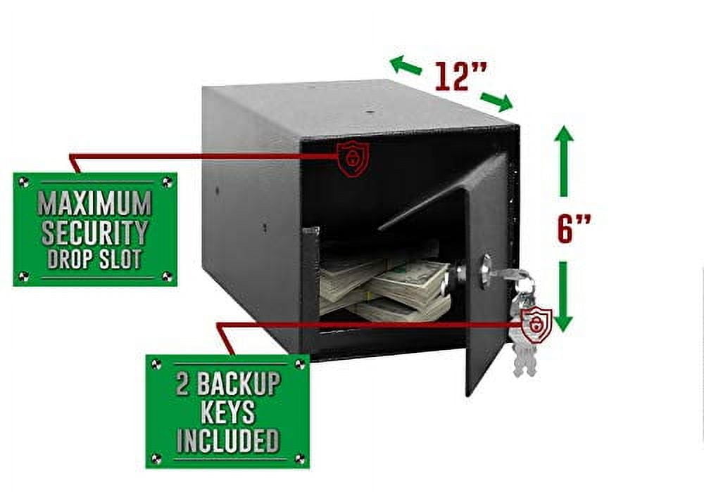 Templeton Safes Key Lock Depository Drop Safes, Single Lock, 4 Keys ...
