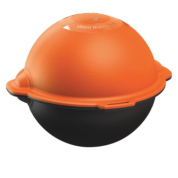 Tempo Communications Marker Ball, Polyethylene, Black/Orange OM-02 ...
