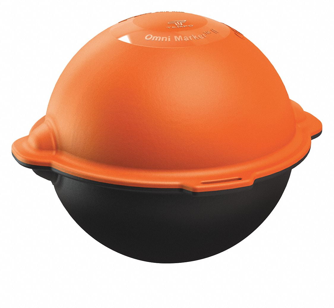Tempo Communications Marker Ball, Polyethylene, Black/Orange OM-02 ...