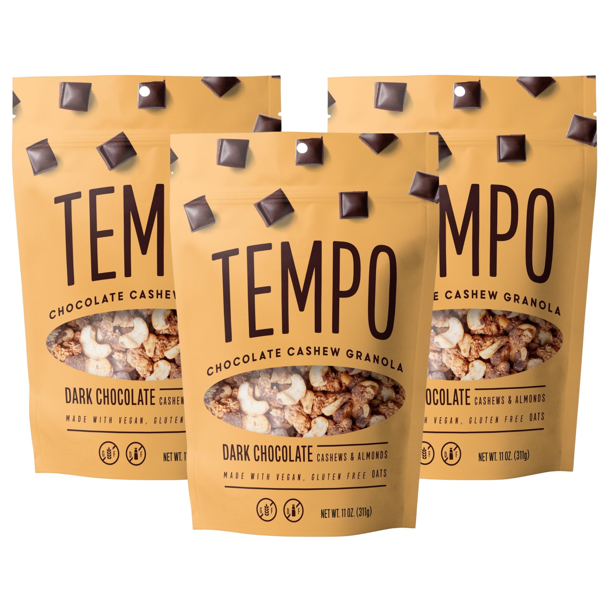 Tempo Granola Dark Chocolate AIF9 Cashew Almond Loose Nutrient-Rich ...