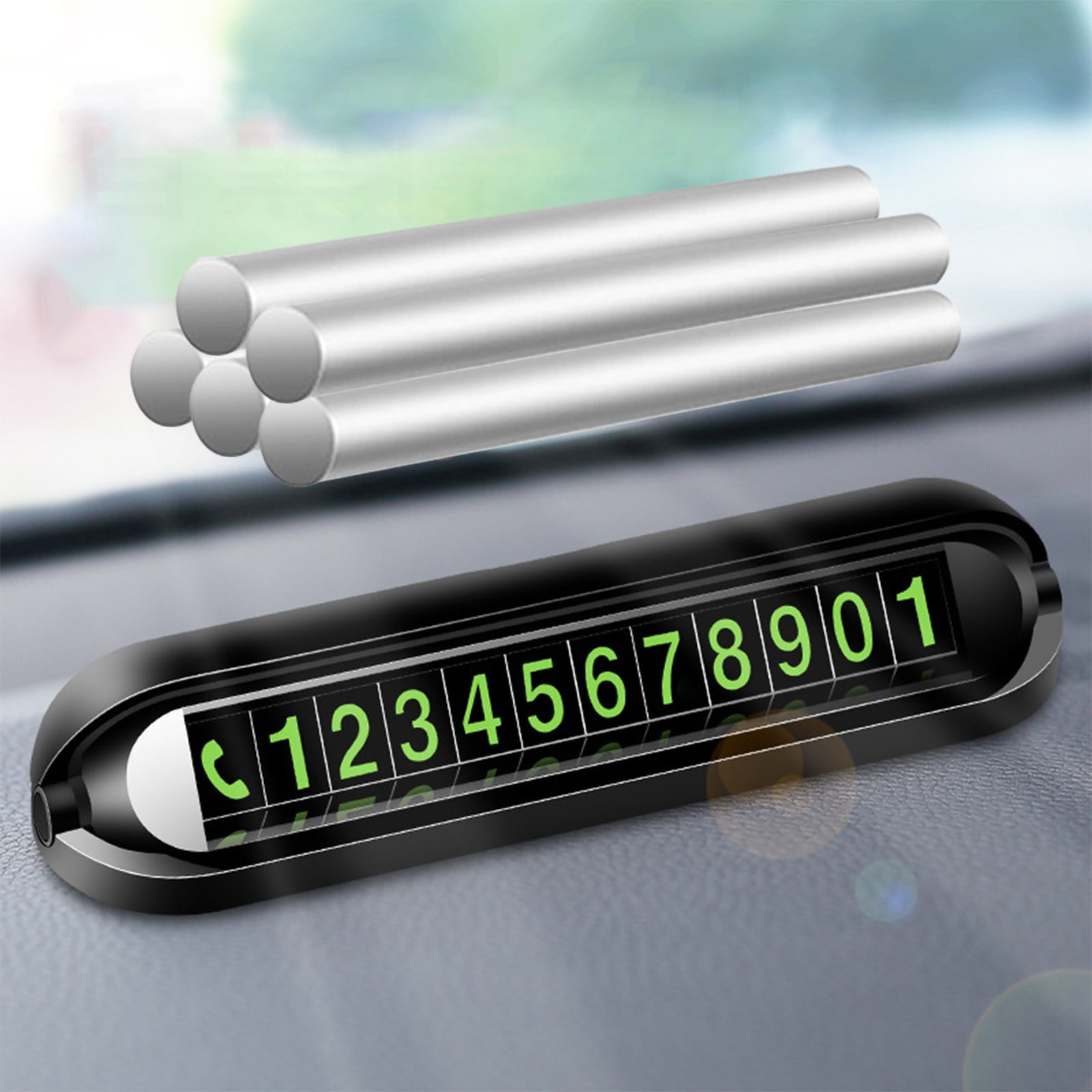 Temporary Car Parking Card Creatives Hidden Model Number Cover Mobile ...