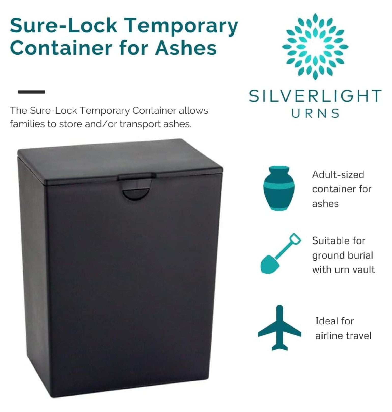 Temporary Container for Human Ashes, Airline Safe Temporary Travel ...