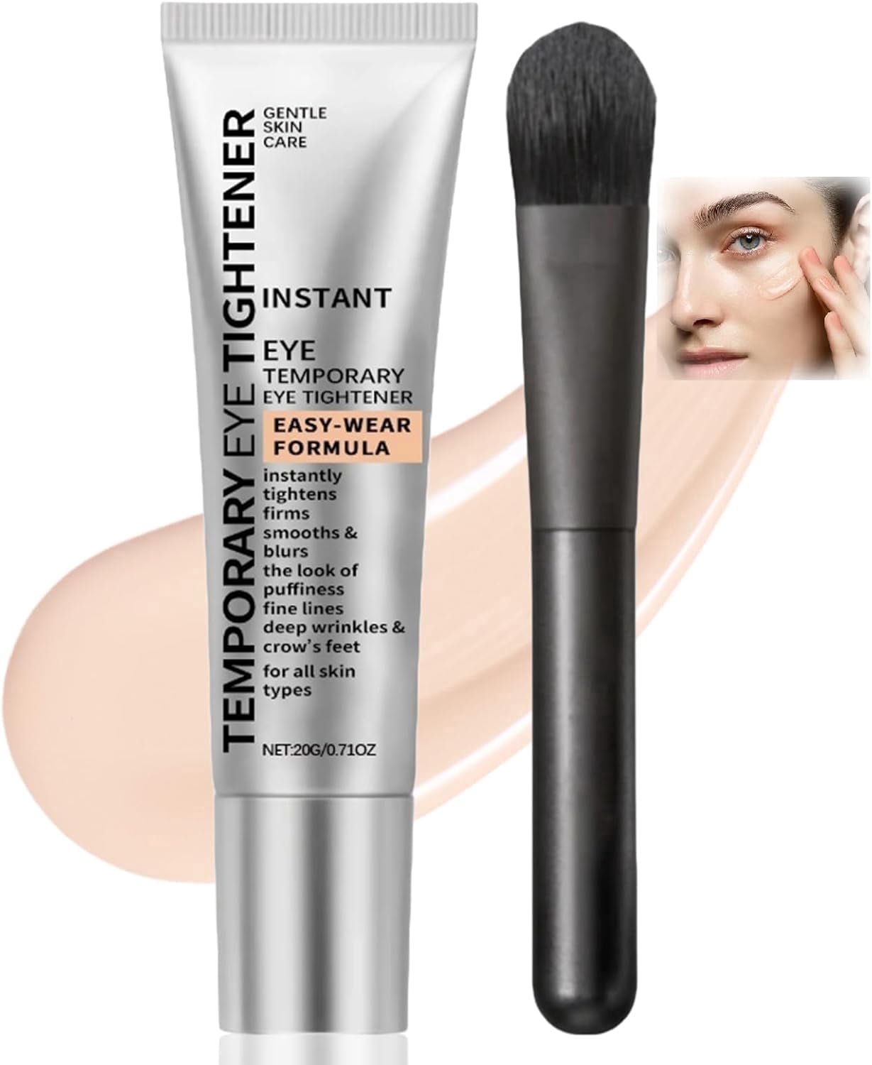 Temporary Eye Tightener Eye Cream, Reduces Under-Eye Bags, Dark Circles ...