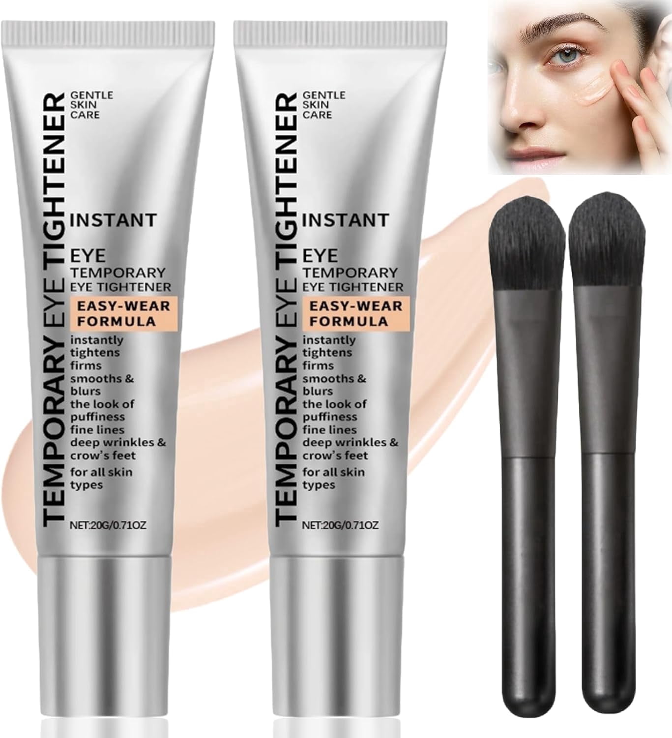 Temporary Eye Tightener Eye Cream, Reduces Under-Eye Bags, Dark Circles ...