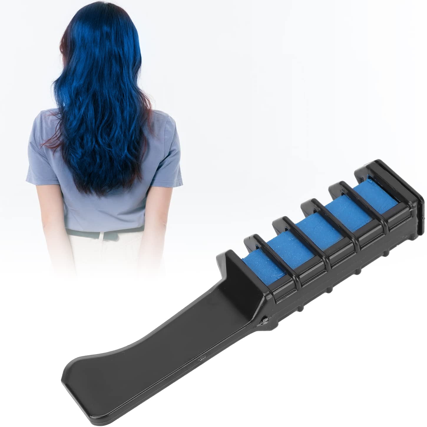 Temporary Hair Chalk Comb, Disposable Safe Hair Color Dye Comb for ...