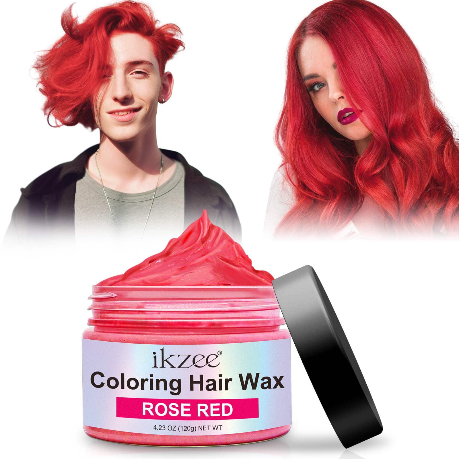 Temporary Hair Color Red 4.23 Oz,Hair Color Wax for Party Cosplay Easy ...