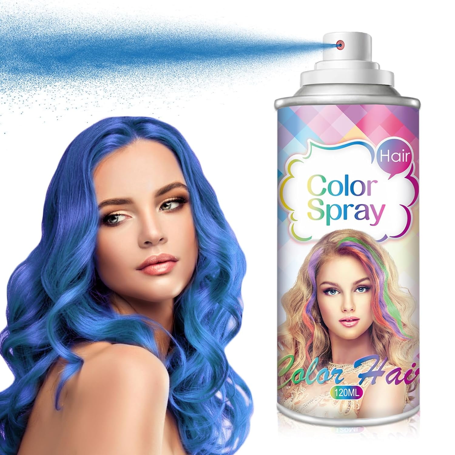 Temporary Hair Color Spray White Hair Spray Color Temporary Hair Dye ...