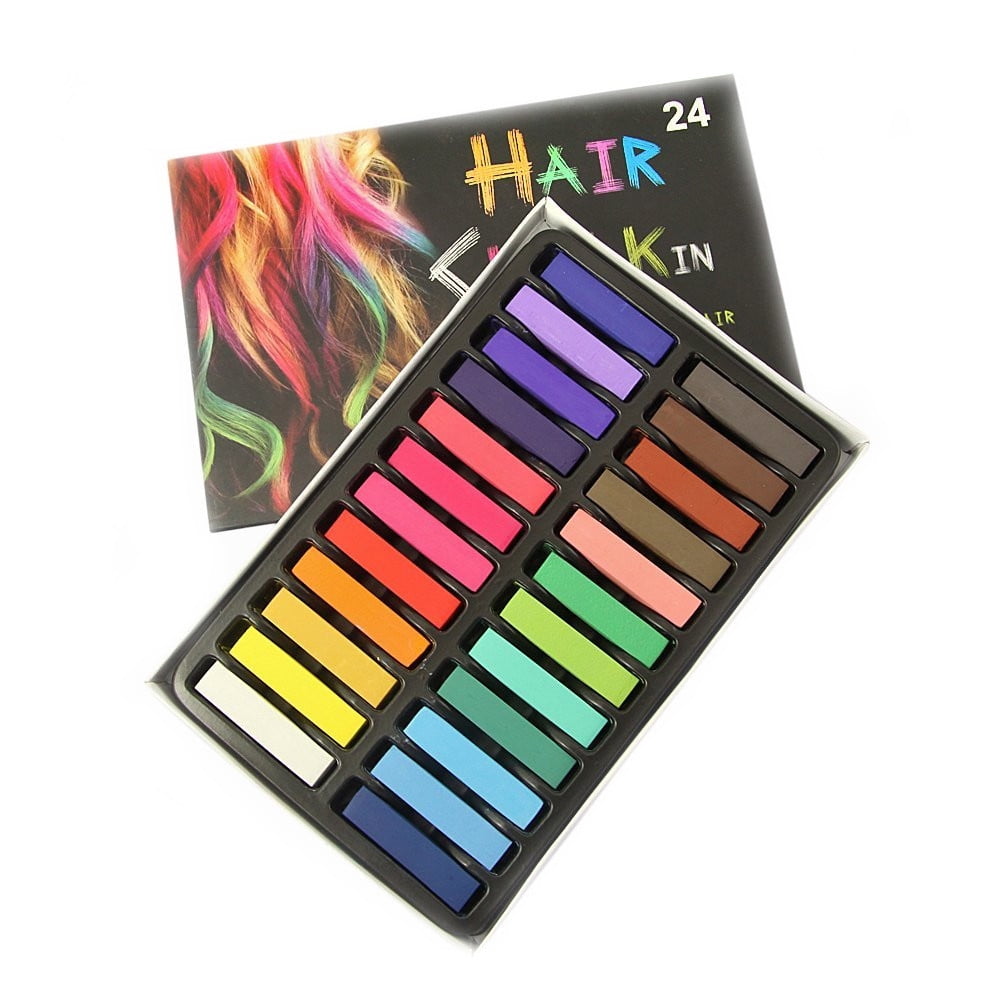 Temporary Hair Color Spray for Kids 24 Color Hair Chalk Temporary ...