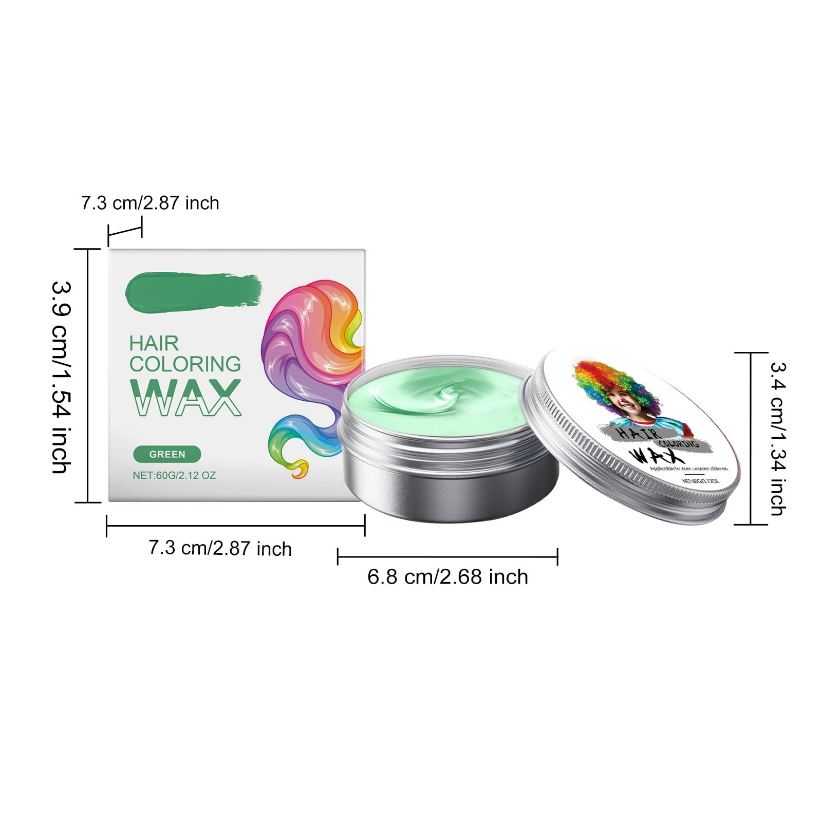 Temporary Hair Color Wax For Kids, Washable Style Dye for Girl Boy ...