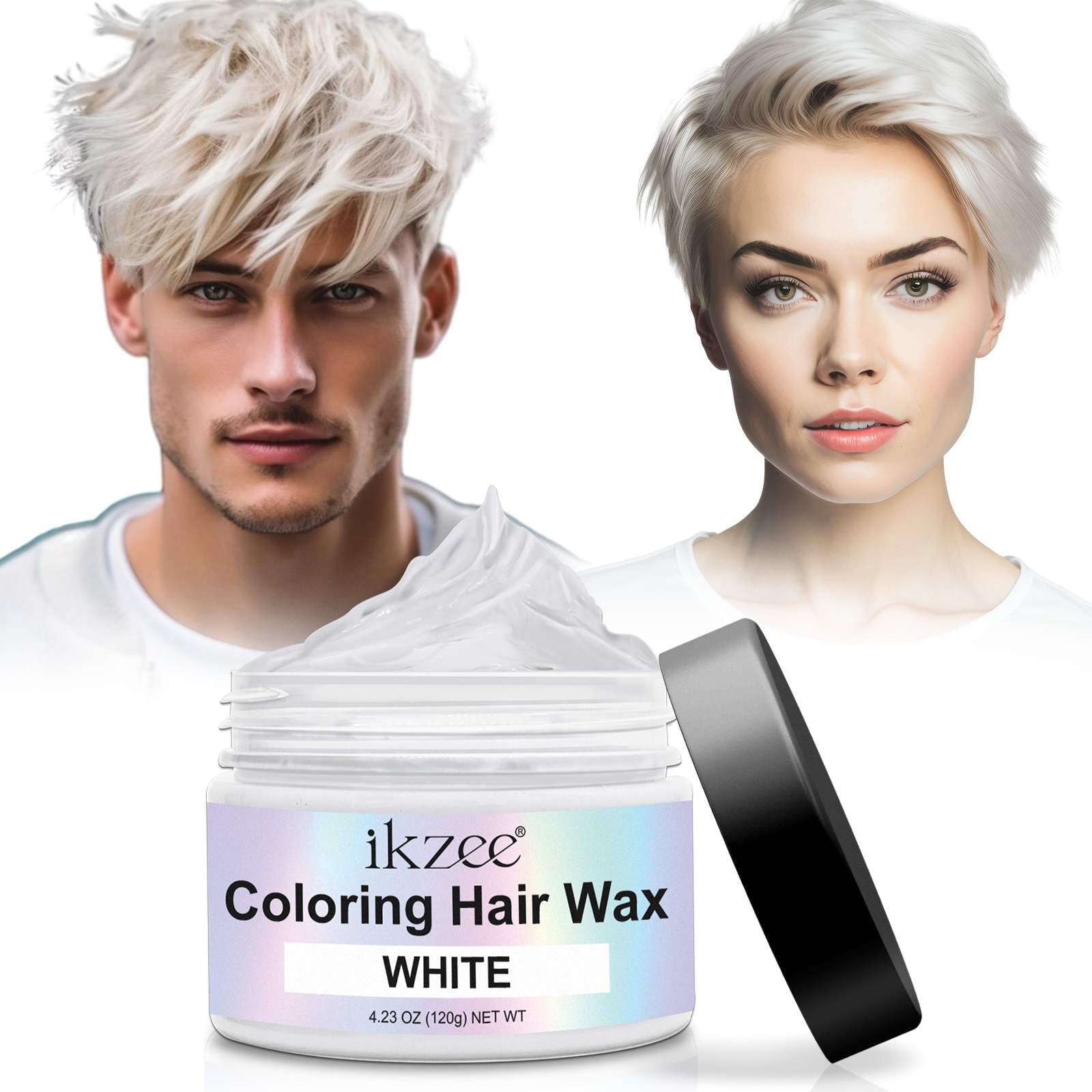 Temporary Hair Color Wax,Natural Hairstyle Cream Professional Coloring ...