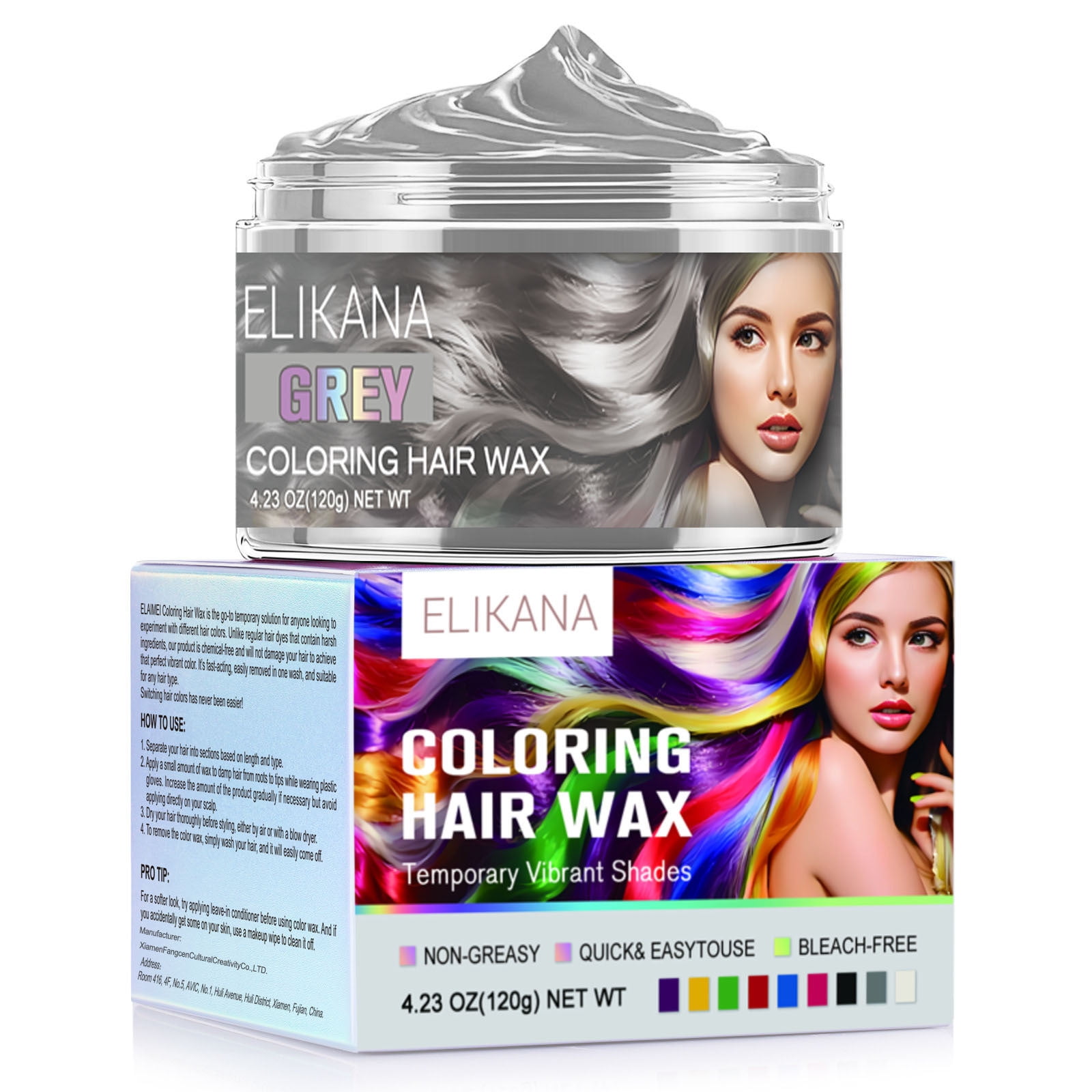 Temporary Hair Dye Mud | Hair Color Wax Cream for Styling & Shaping ...