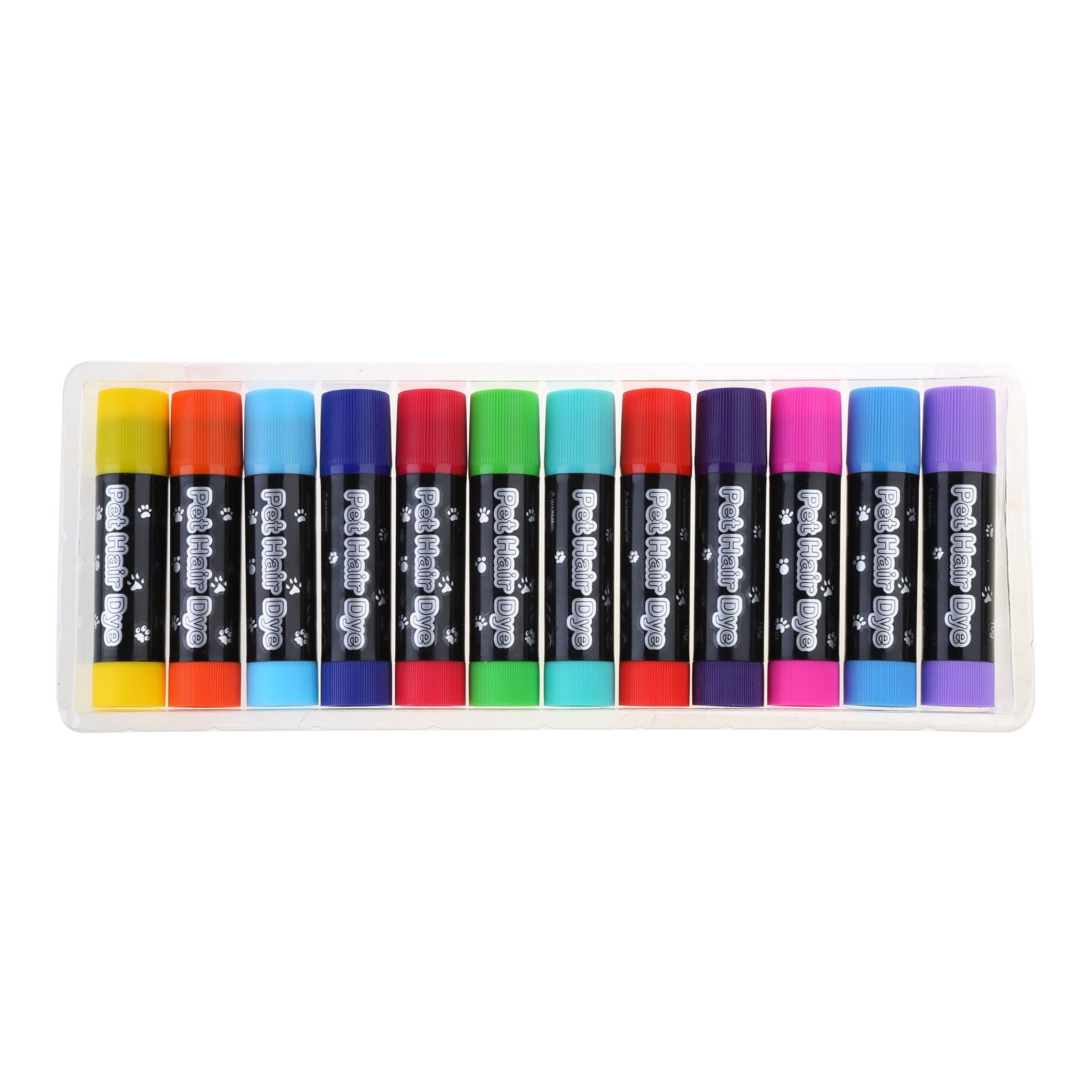 Temporary Pet Hair Dye 12 Bright Colors for Pet Hair Dye Safe and ...