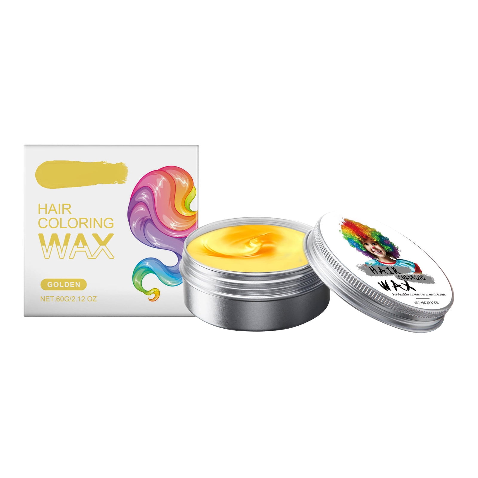 Temporary Red Hair Color Wax for Kids, Washable Colored Hair Styling ...