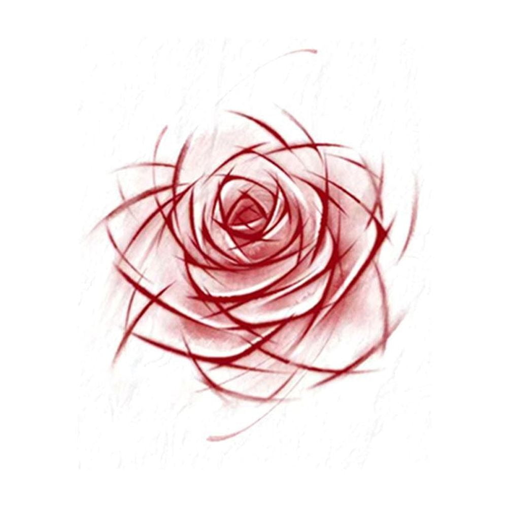 Temporary Rose Wrist Tattoo Sticker Sexy Body Arm Waterproof Hot Girl ...